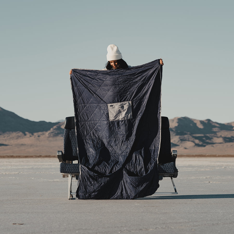 Layover™ XL Travel Blanket - Packable & Insulated | Blue