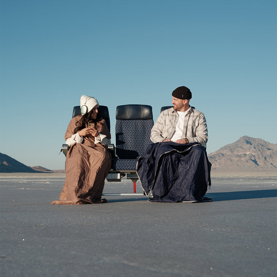 Layover™ XL Travel Blanket - Packable & Insulated | Blue