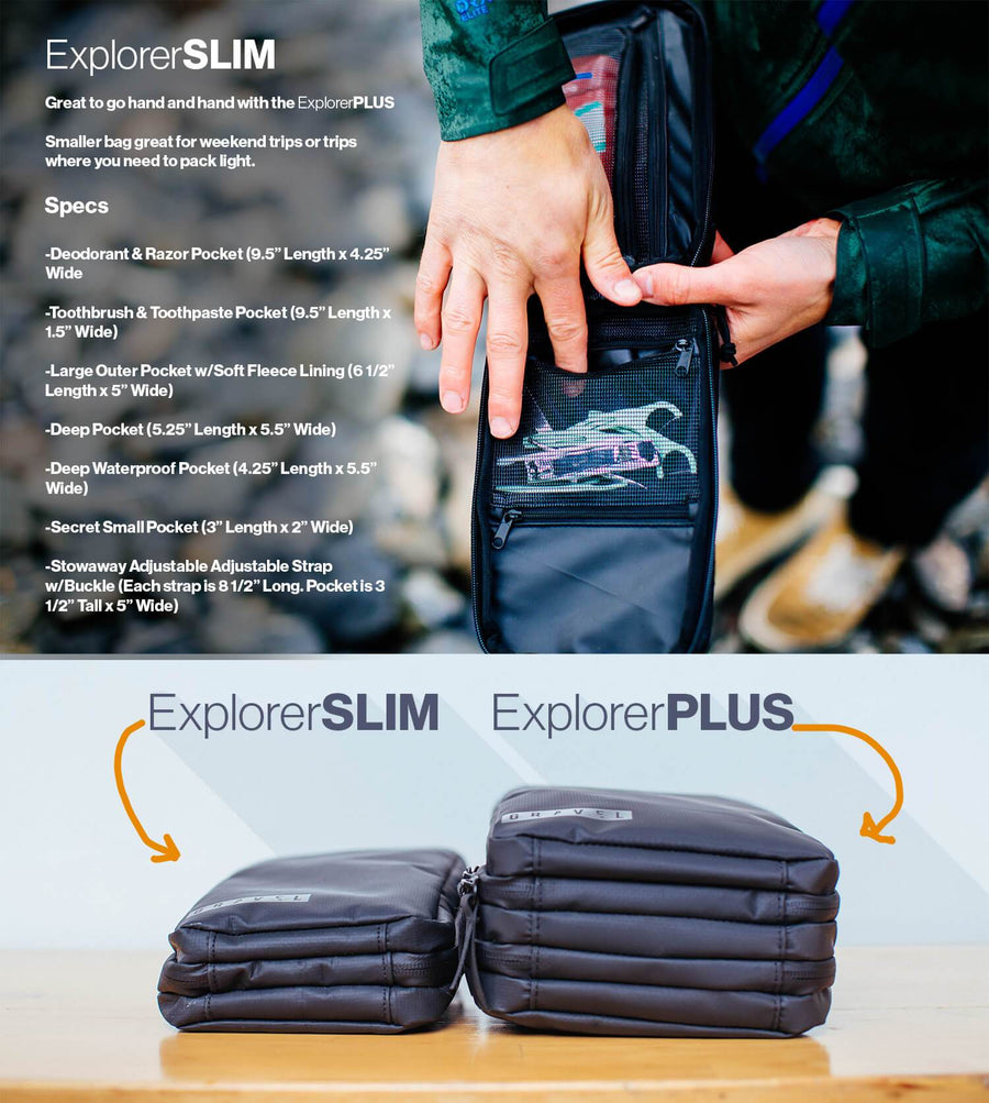 Explorer PLUS™ & Explorer SLIM™ Hanging Travel Toiletry Bag | Bundle ...